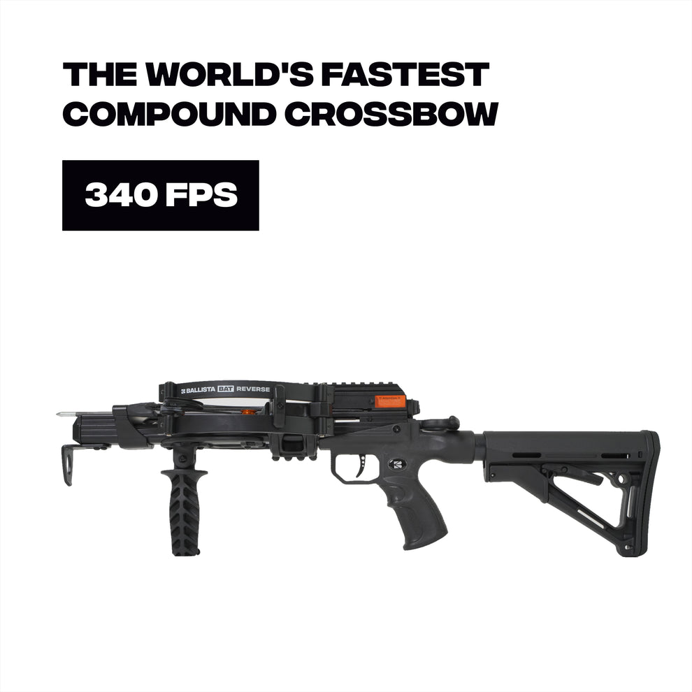 BAT Reverse Draw Compound Self-Cocking Mini Crossbow w/ Triangle-Stock ...