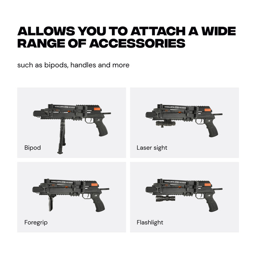 Bottom Picatinny Rail for Ballista Bat Reverse Pistol Crossbow – BALLISTA