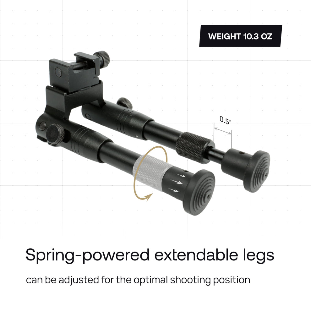 Mighty 3 in 1 Tactical Rifle Bipod with Rail Mount Adapter and Barrel ...