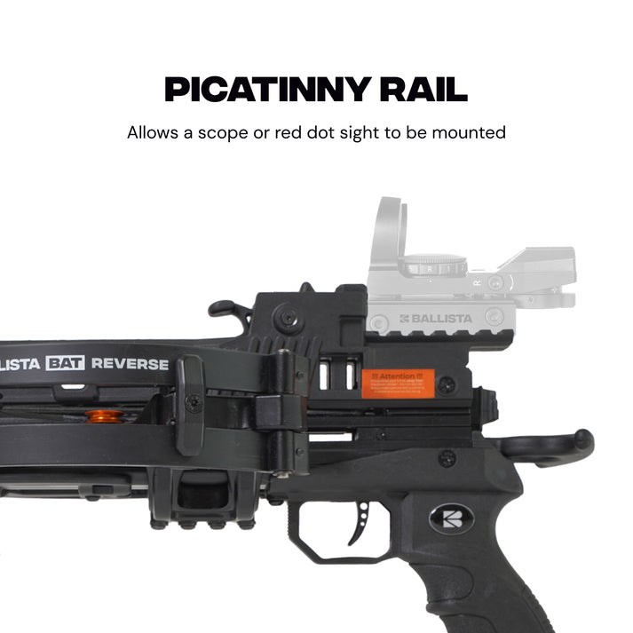 Mini BAT Reverse Crossbow with Magazine - 340 FPS, 150lbs – BALLISTA
