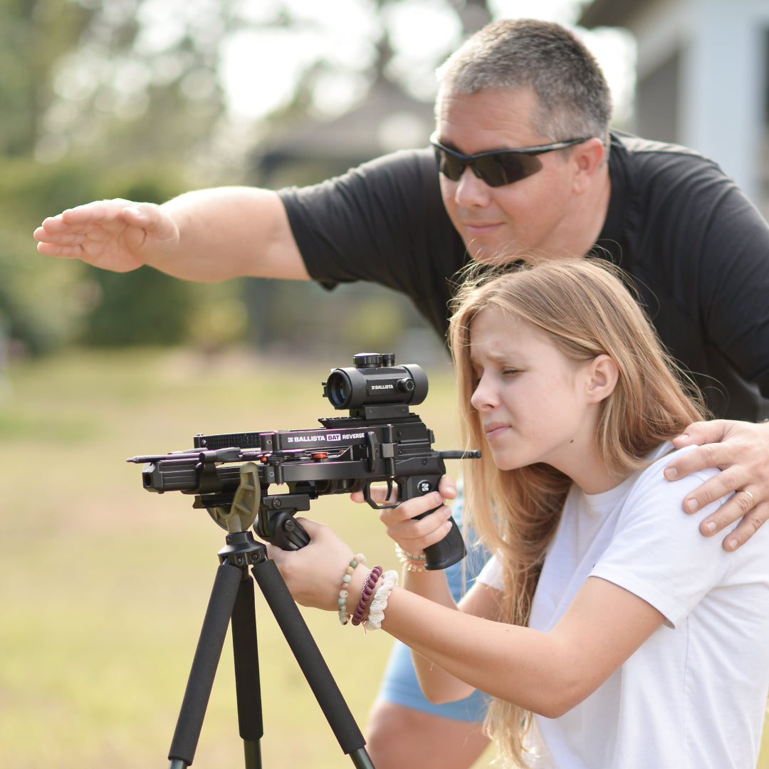 BAT Pistol Crossbow – Fast 300fps, Powerful 130lbs, Mini 2.46lbs – BALLISTA